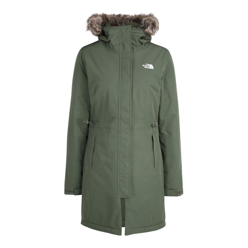THE NORTH FACE Žieminė parka 'Zaneck' margai ruda / tamsiai žalia ...